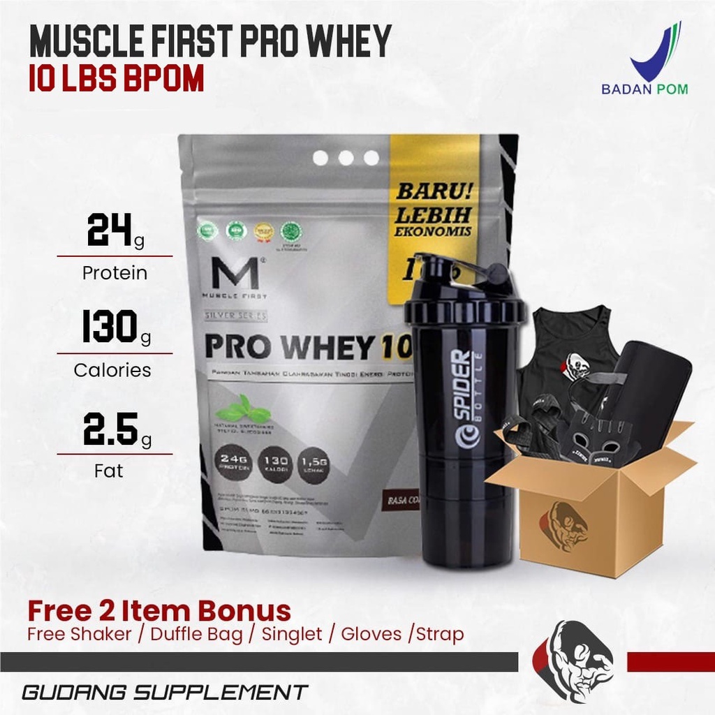Jual M1 Pro Whey 10 Lbs Silver Series Musclefirst Original BPOM Tinggi ...