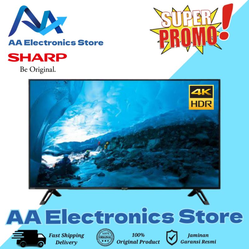Jual SHARP 4T-C60CH1X LED TV 60 INCH 4K UHD BASIC 4TC60CH1X | Shopee ...