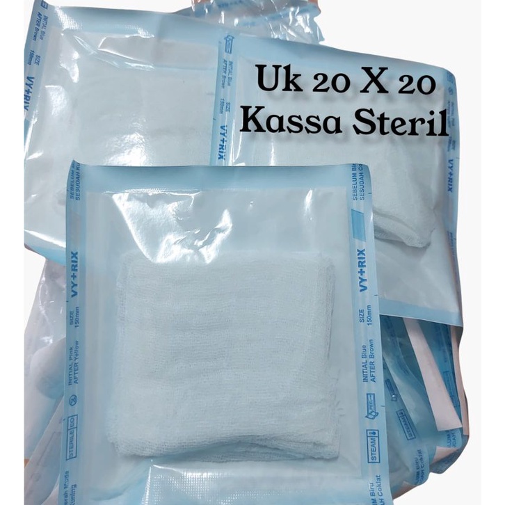 Jual kasa steril ukuran 20cmx20 cm/kasa steril operasi/kasa lipat ...