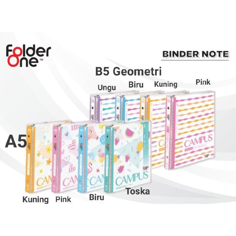 Jual Binder Note A5 Folder One / Buku Note ( Ring loose leaf ) | Shopee ...