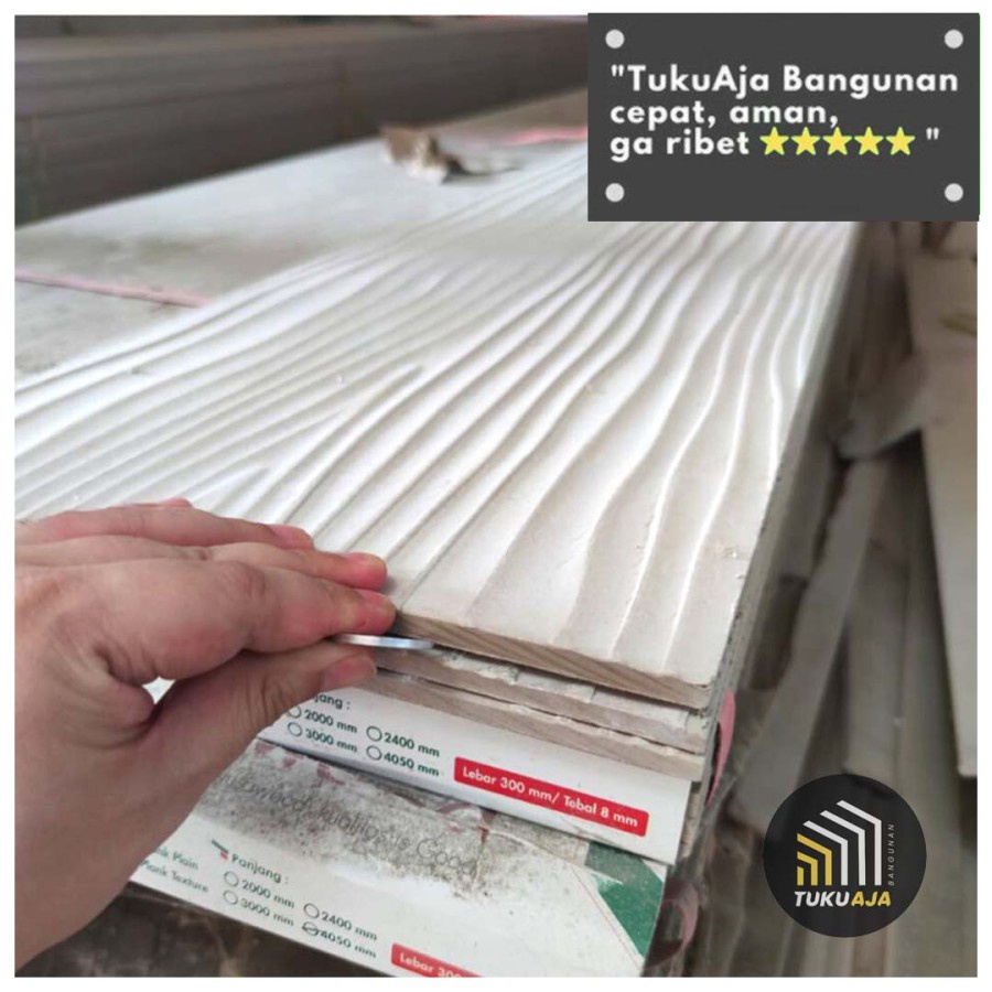 Jual LISPLANG GRC NUSAWOOD 4050mm x 8mm x 300mm TEXTURE LisPlank ...
