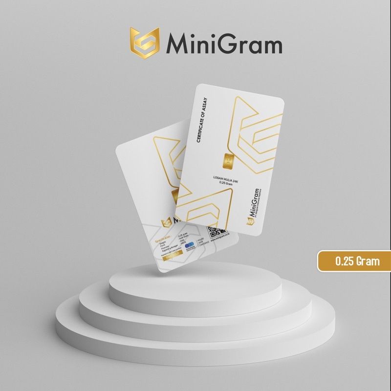 Jual minigram ukuran 0.25 gram kemasan reguler PVC Card | Shopee Indonesia