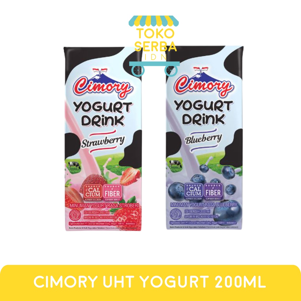 Jual CIMORY UHT YOGURT YOGHURT DRINK 200 ml susu strawberry blueberry | Shopee Indonesia
