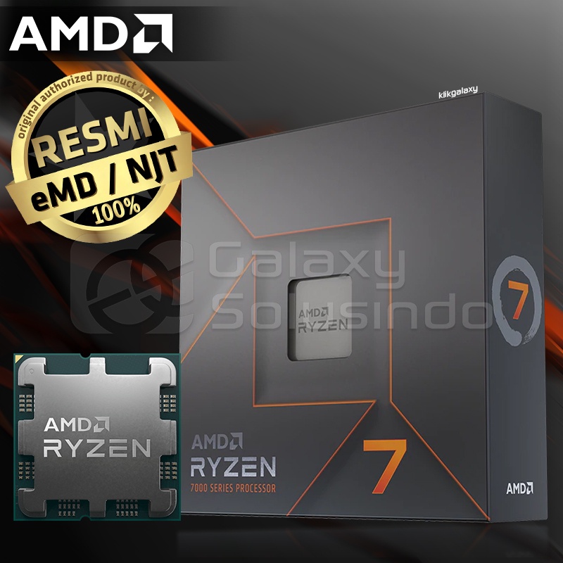 Jual AMD Ryzen 7 7700X 8 Core 16 Thread 5.4Ghz AM5 Processor | Shopee ...