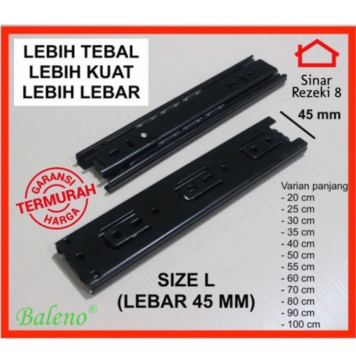 Jual Meja Rel Laci 80 Cm Double Track Full Extension Ball Bearing High ...