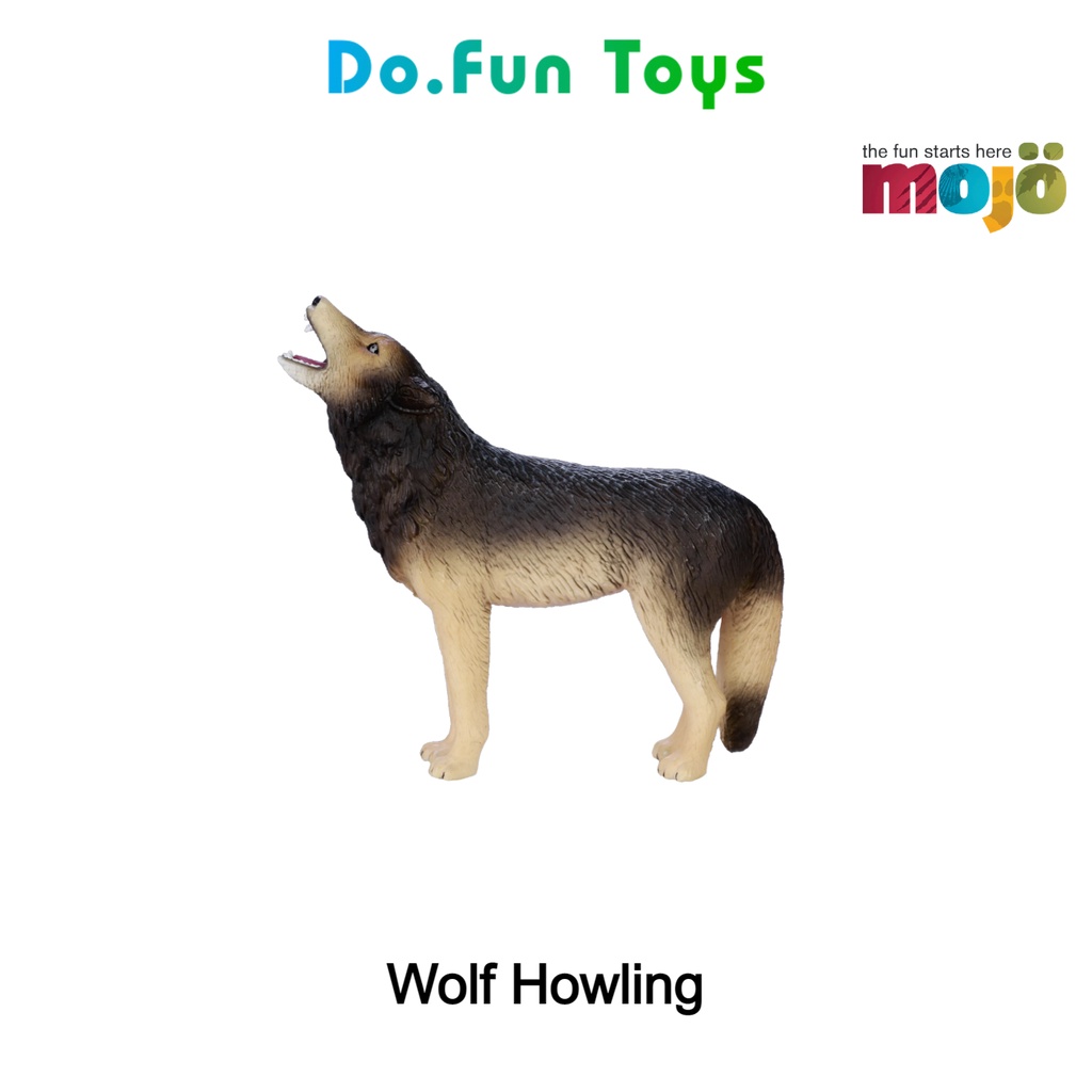 Jual MOJO Animal Figurine | WOLF HOWLING / Mainan Miniatur Binatang ...