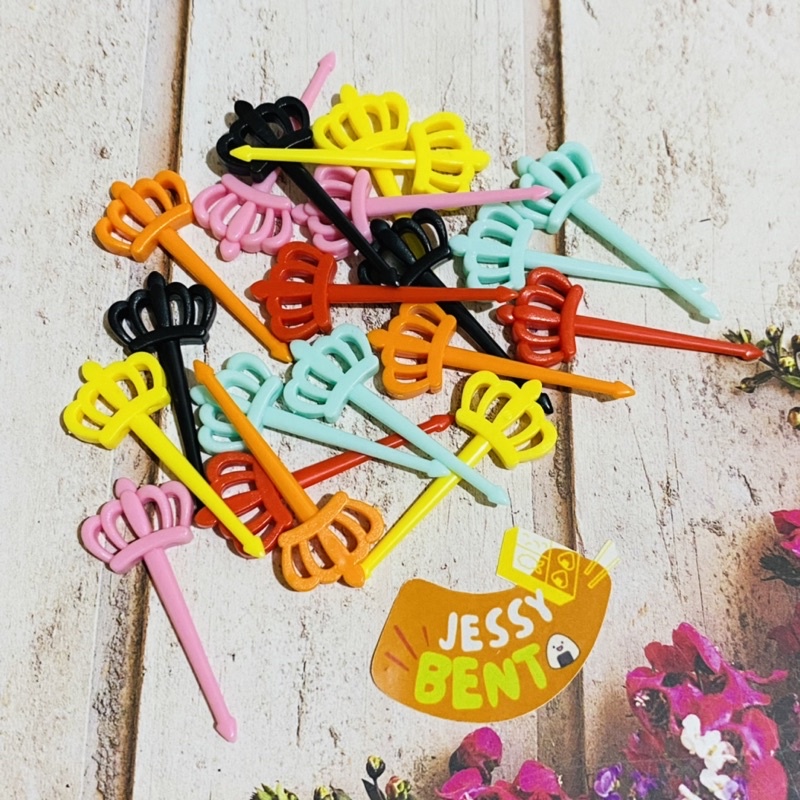 Jual bento food pick crown 5pc | Shopee Indonesia