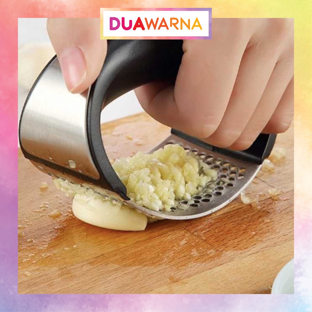 Jual DuaWarna Garlic Presser Alat Penghancur Bawang Putih Stainless ...