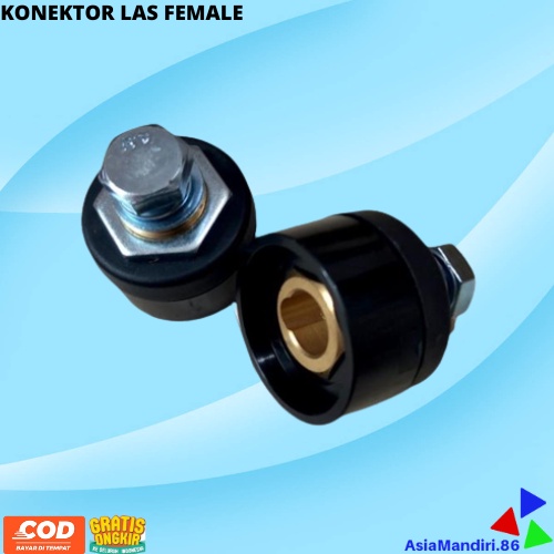 Jual Connector Las Inverter Model Female Cable Connector Male 10-25mm ...