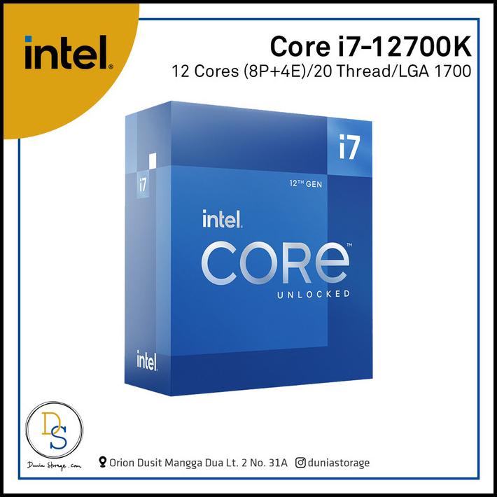 Jual Intel Core I7 12700K 12 Core 20 Threads Alder Lake Lga1700 Processor | Shopee Indonesia