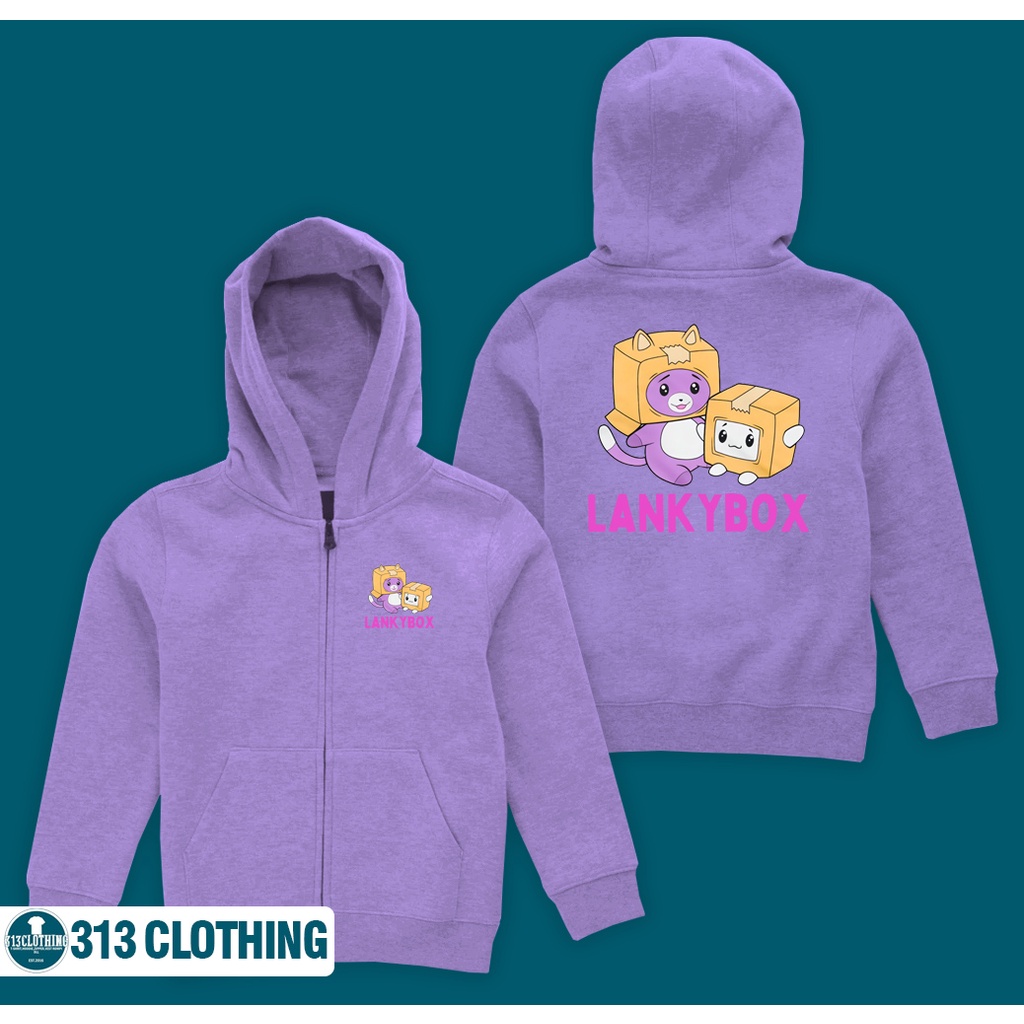 Jual Hoodie Zipper Anak Lankybox Zipper Hoodie Anak Lanky Box Boxy Foxy ...