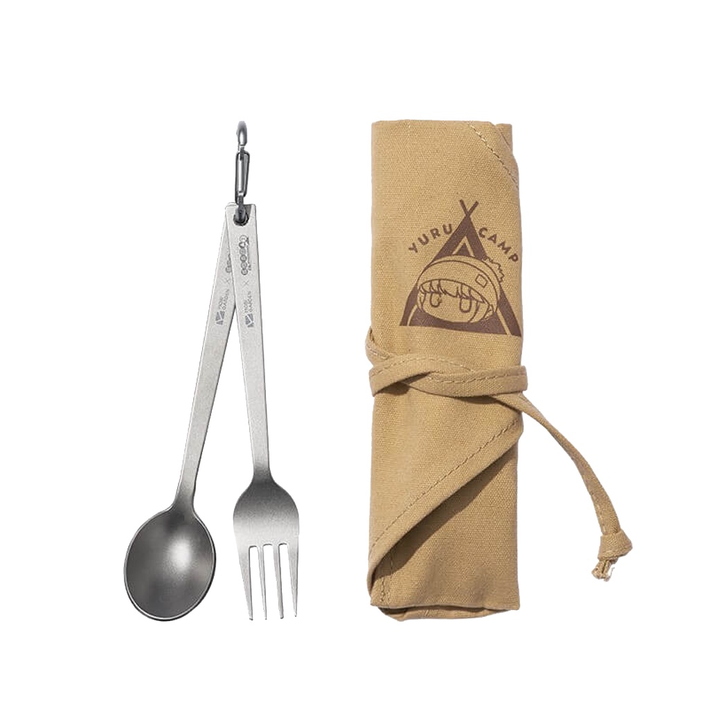 Jual Alat Makan Titanium Mobi Garden NX21666087 Yuru Camp Spoon Fork ...