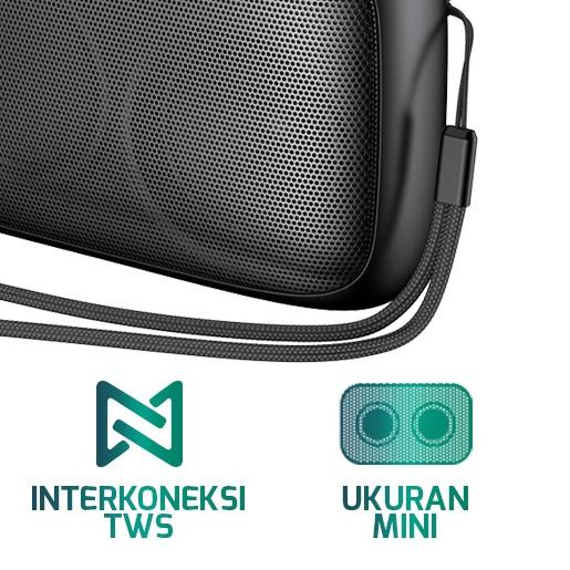 Jual ROBOT Speaker Bluetooth 5.0 Mini Portable Support Micro SD & USB RB110 - Garansi Resmi 1 ...