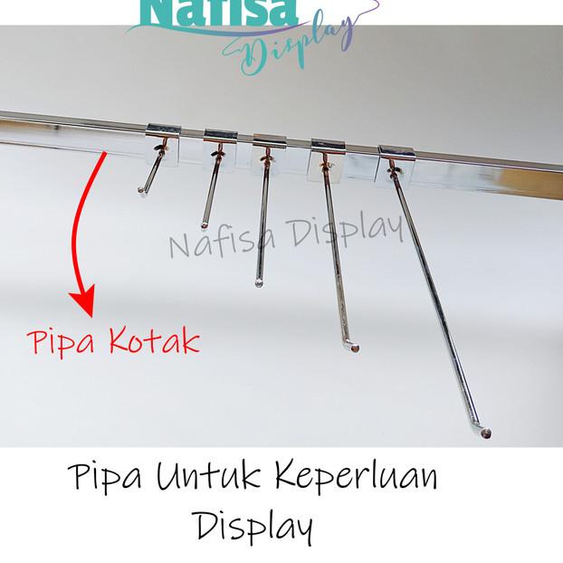 Jual Pipa Display Kotak Besi 1 Meter | Cantolan Hook Hanger Suling ...