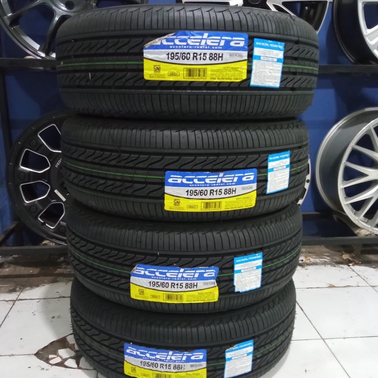 Jual ban mobil sedan r 15 ukuran 195 60 merk accelera ban tubles | Shopee Indonesia