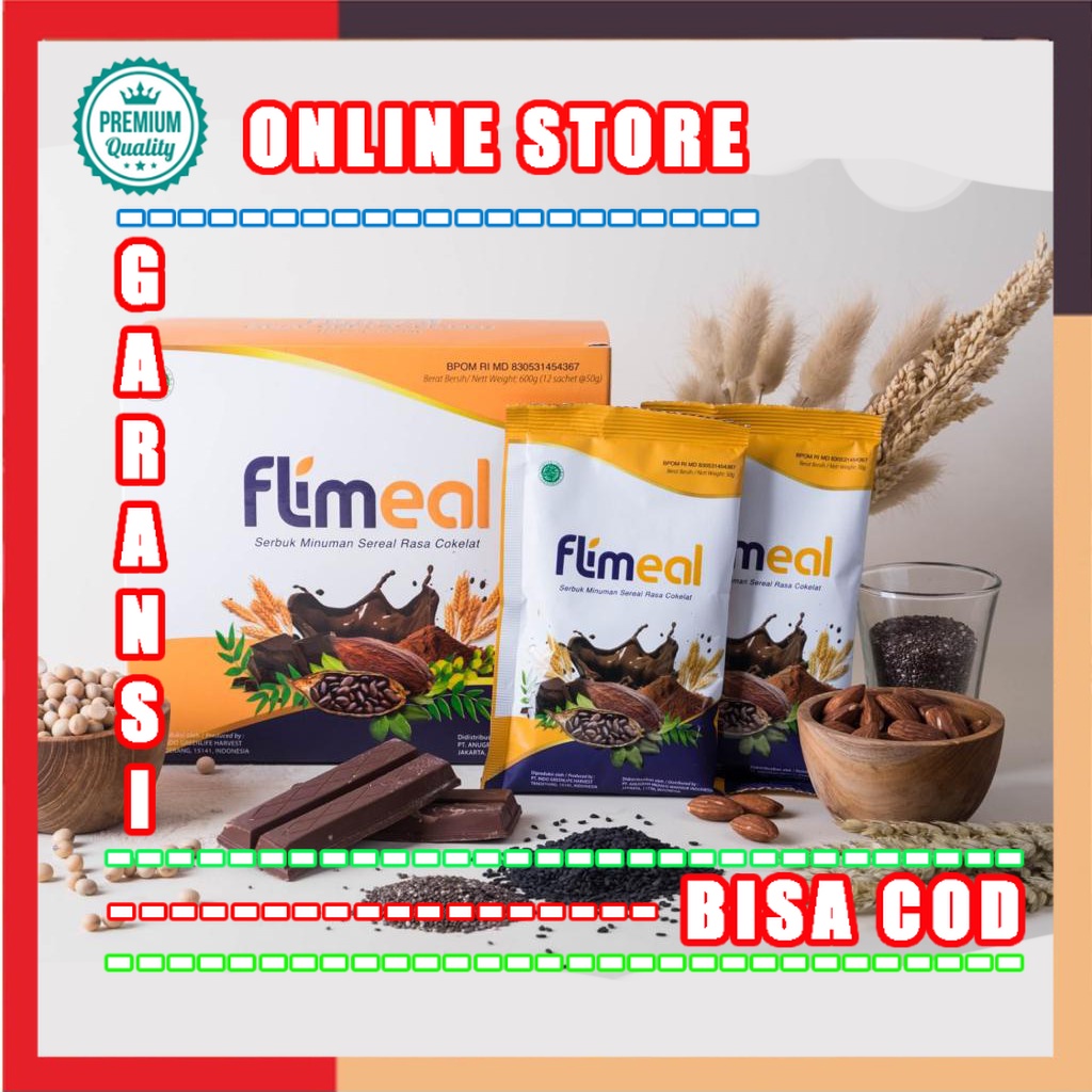 Jual Flimeal 1 Sachet Ecer Sereal Susu Diet Rasa Coklat Pengganti Makan ...
