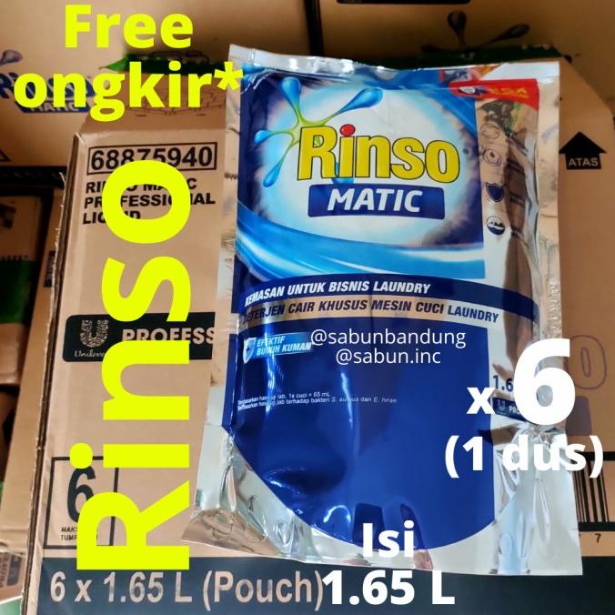Jual RINSO PROFESSIONAL Detergent Liquid Detergen Cair 1.8 liter ( 1 ...