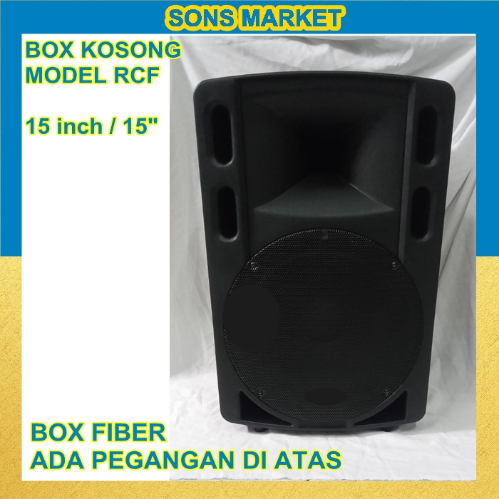 Jual BOX KOSONG FIBER PLASTIK 15 inch MODEL RCF IMPORT KUAT DAN TEBAL ...