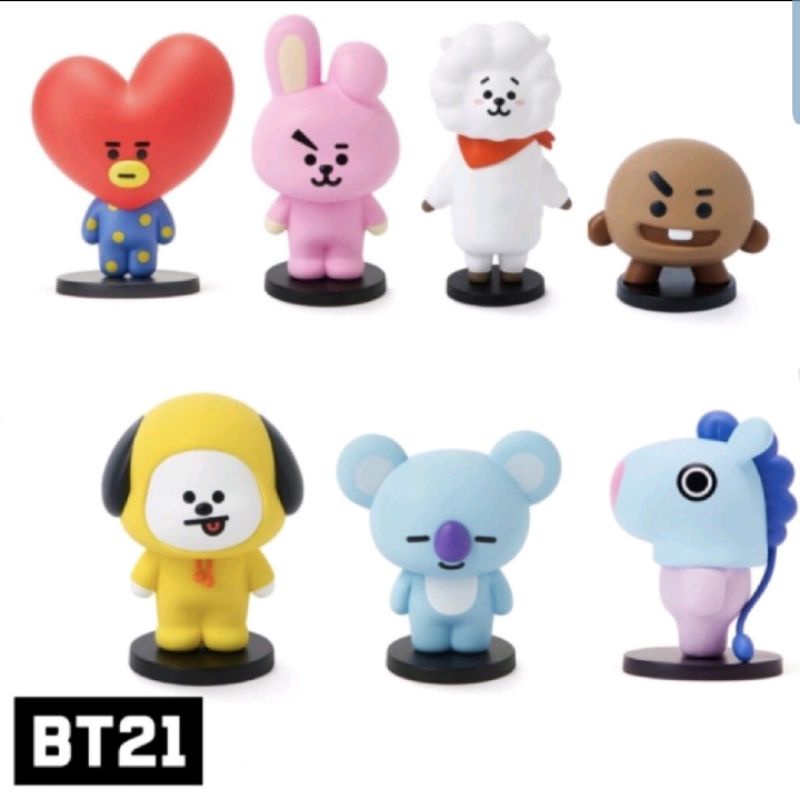Jual Action Figure BT21 Miniatur BTS BT21 Mainan Pajangan Kpop | Shopee Indonesia