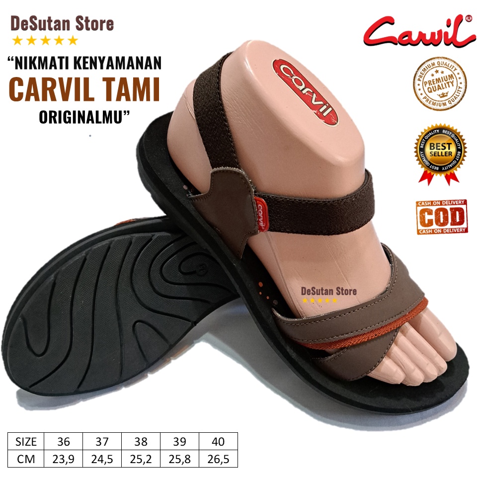 Jual Carvil Prissy & Tami Sandal Wanita Tali Belakang Fashion Travel ...