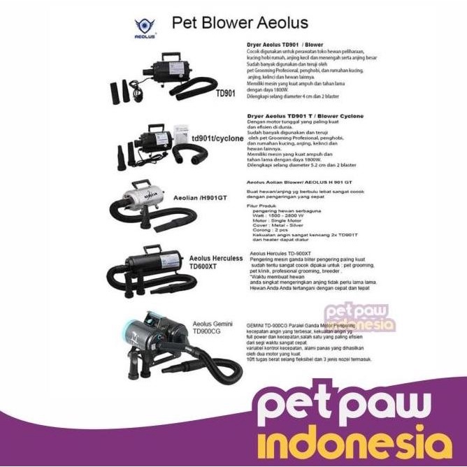 Jual Pet Dryer Aeolus Monster H 901 Gt / Blower Hewan Anjing Kucing ...