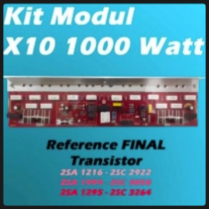 Jual Kit Module X10 (Power Amplifier Mono Block 1000watt) | Shopee ...