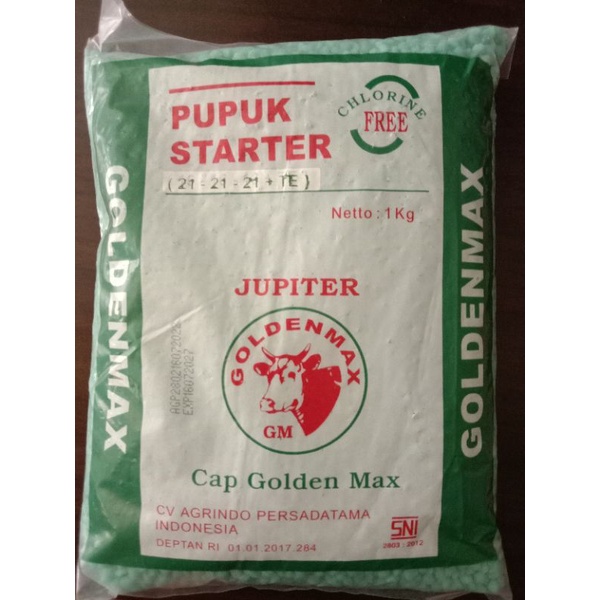 Jual GOLDENMAX JUPITER PUPUK STARTER KEMASAN 1KG | Shopee Indonesia