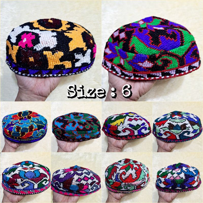 Jual KOPIAH RAJUT PAKISTAN/ubzekistan ORIGINAL PECI RAJUT HAMBAL ASLI ...