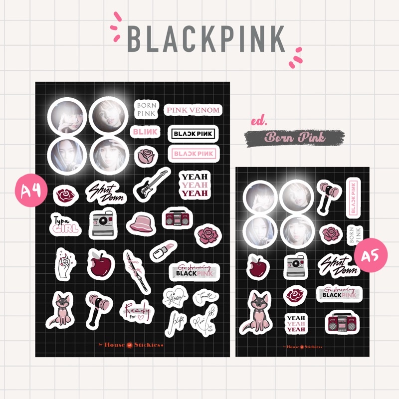 Jual BLACKPINK Born Pink Unofficial Sticker (Fanmade) | Shopee Indonesia