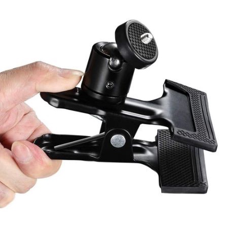 Jual CLAMP JEPIT WITH BALL HEAD HOLDER MOUNT CLIP MULTIFUNGSI (RINGLIGHT / BACKGROUND / FLASH ...