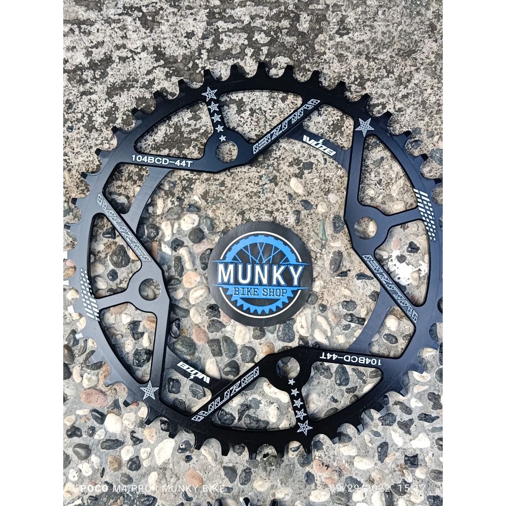 Jual Chainring Wuzei 40T 42T 44T 46T 48T 50T BCD 104 BCD narrow wide ...