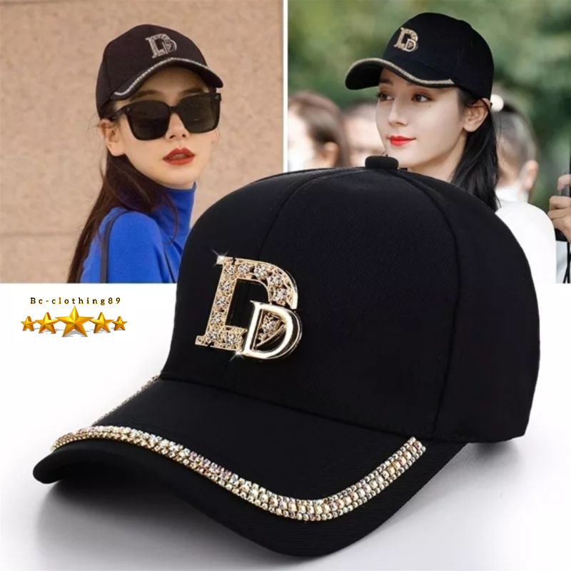 Jual Topi Wanita Gaya Korea Topi Baseball Topi Hip Hop Desain Huruf D ...