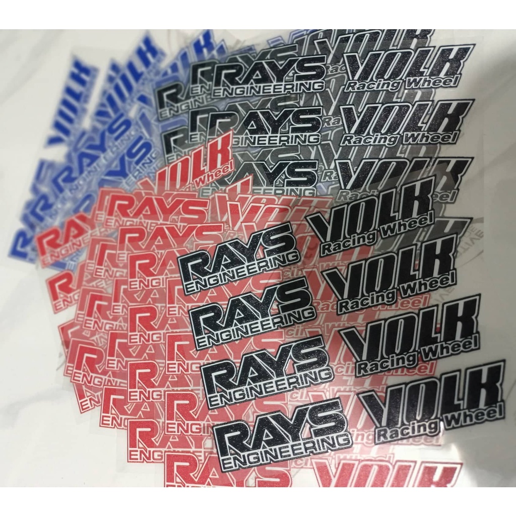 Jual STIKER STICKER VELK VOLK RACING RAYS ENGINEERING 1 SET | Shopee ...