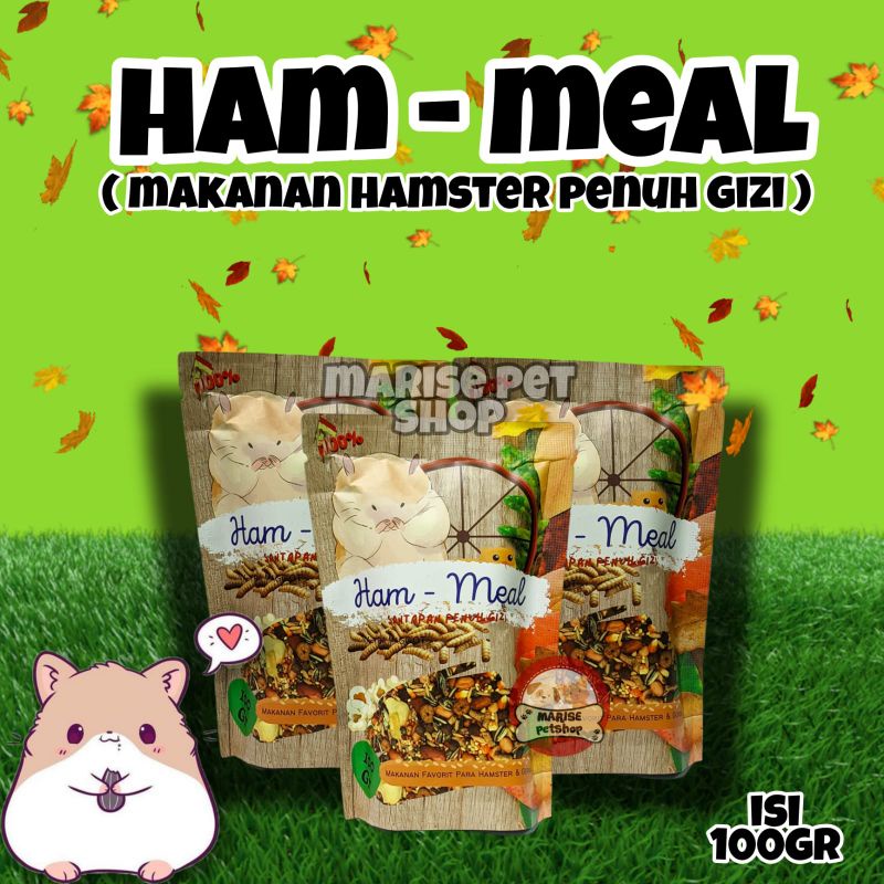 Jual Ham meal 100 gram makanan hamster kumplit penuh gizi terjangkau ...