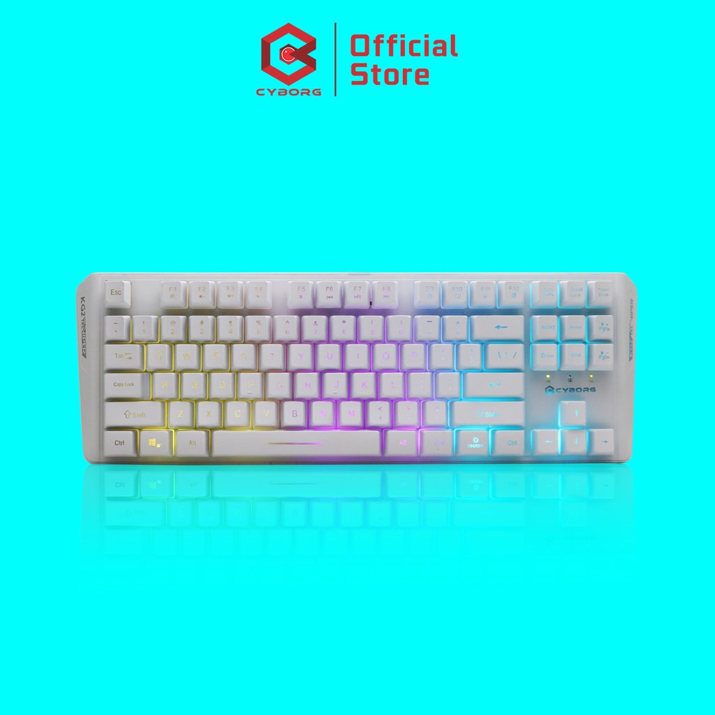 Jual Cyborg Keyboard Gaming KG2 (Viper) TKL ( HITAM/PUTIH ) | Shopee ...