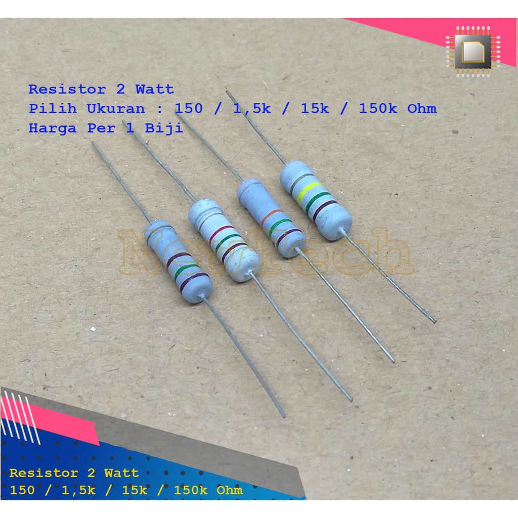 Jual Resistor 2W 150 1,5k 1.5k 1k5 15k 150k Ohm 2W 2Watt 2 Watt | Shopee Indonesia