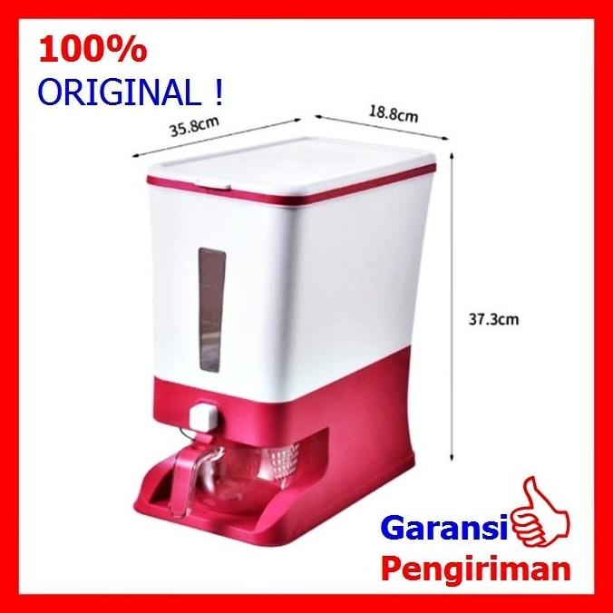 Jual LJ002 TEMPAT BERAS PENYIMPAN BIJIAN DISPENSER RICE BUCKET 12LTR BDB65435SE | Shopee Indonesia