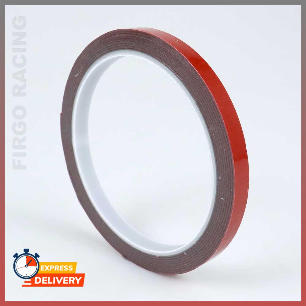 Jual Selotip Double Tape Acrylic 3m x 8mm Merah | Shopee Indonesia