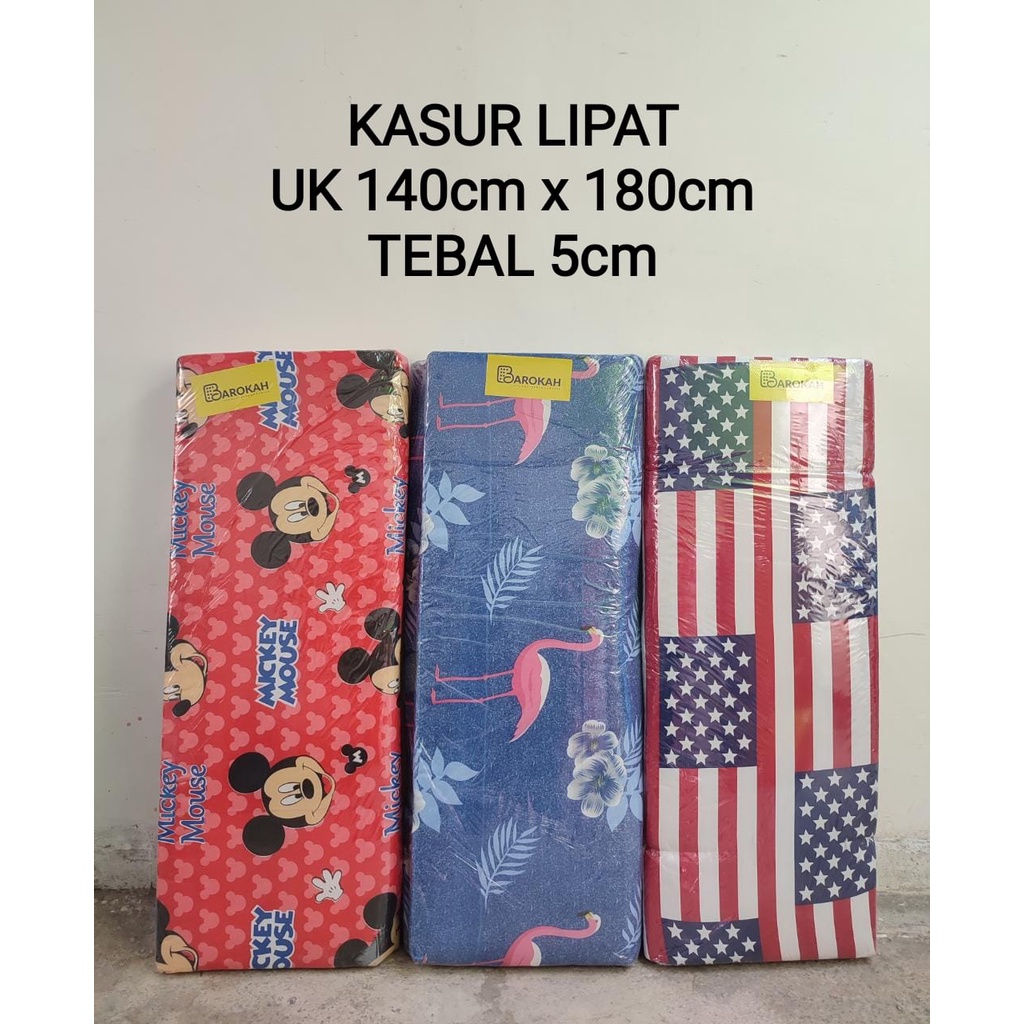 Jual KASUR BUSA LIPAT 140CM x 180CM TEBAL 5CM / KASUR LIPAT 160CM x 180CM TEBAL 5CM / 140CM x ...