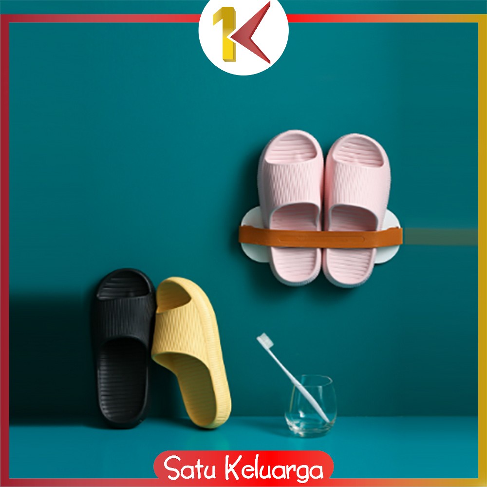 Jual SK-S38 Sandal EVA Slip On Tinggi Tidak Licin Motif Polos Unisex ...