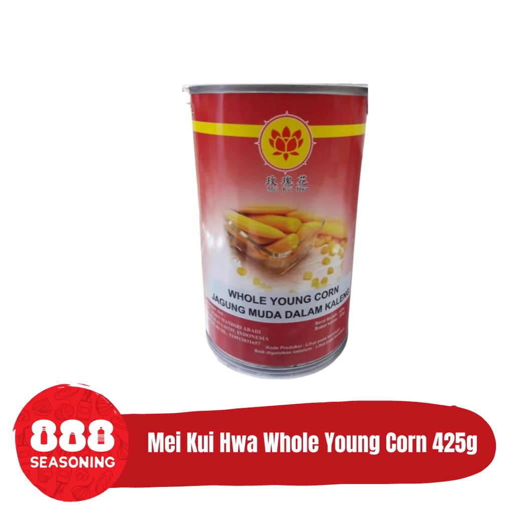 Jual MEI KUI HWA WHOLE YOUNG CORN (Jagung Muda) 425g | Shopee Indonesia