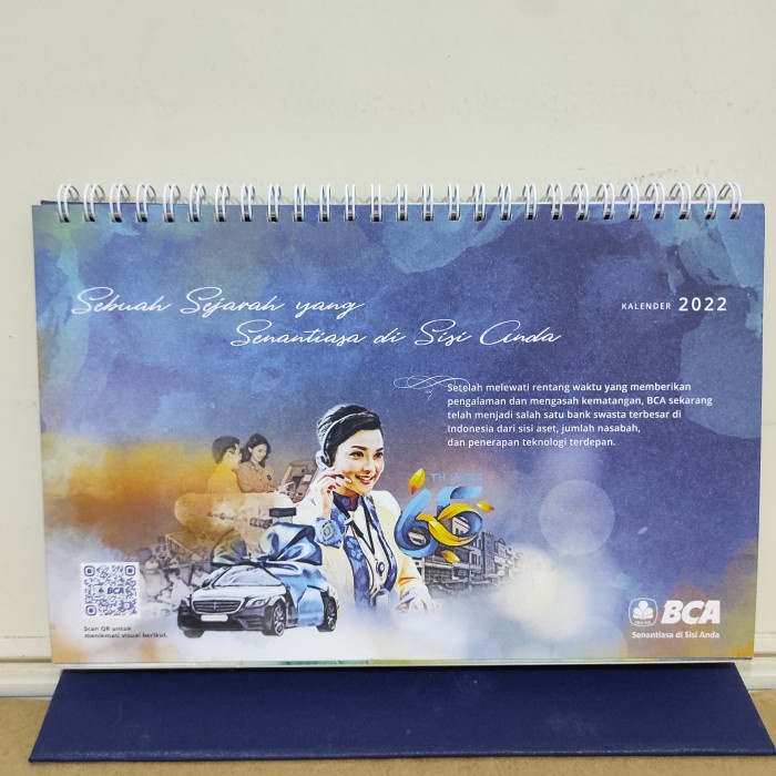 Jual Kalender duduk 2022 kalender harian 2022 BCA kualitas tebal mewah ...