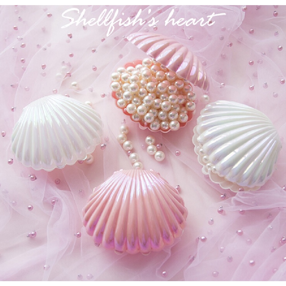 Jual CCA11 Cake Topper Kerang Mutiara Kotak Tempat Penyimpanan ...