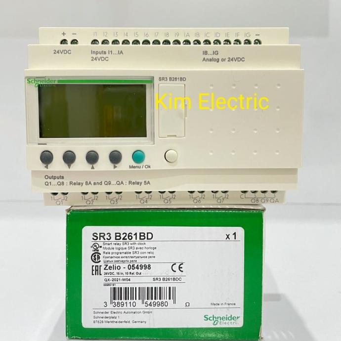 Jual ZELIO SR3 B261BD SCHNEIDER / SR3B261BD ZELIO SMART RELAY 24VDC ... Jual ZELIO SR3 B261BD SCHNEIDER / SR3B261BD ZELIO SMART RELAY 24VDC ...