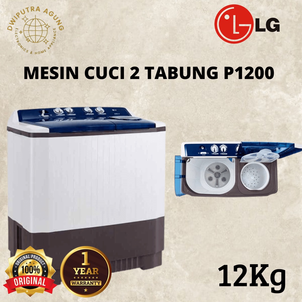 Jual MESIN CUCI 1 TABUNG LG P1200 / P 1200 N 12KG | Shopee Indonesia