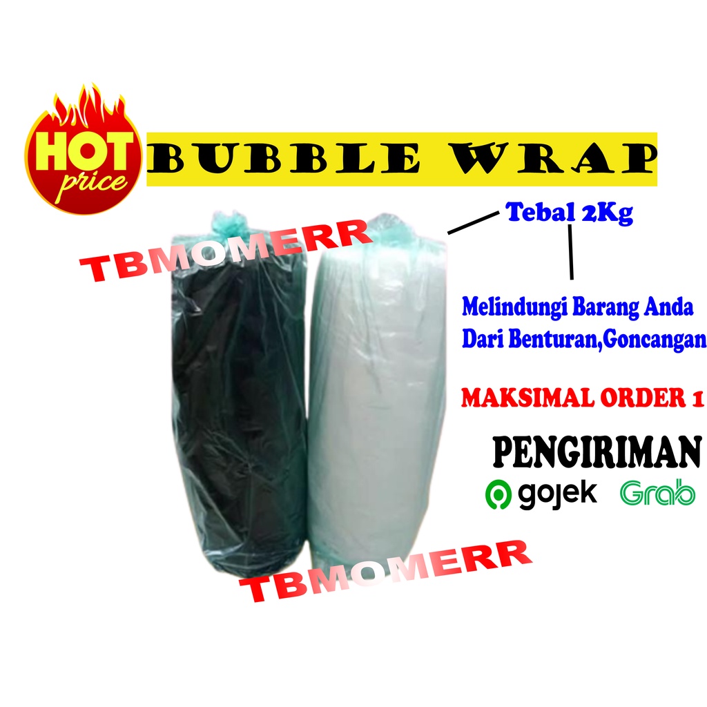 Jual BUBBLE WRAP / BUBLE WRAP HITAM DAN BENING 2KG MAKS 1ROLL | Shopee ...