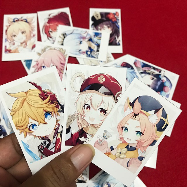 Jual foto polaroid anime game genshin impact full color murah bahan ...