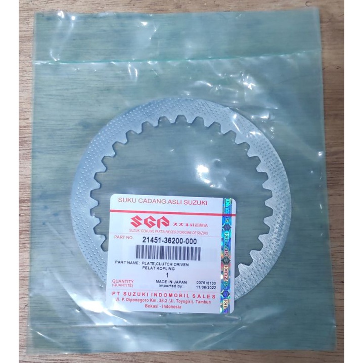 Jual Plate clutch driven atau besi plat kampas kopling bintik RGR/TS 125. PNP Thunder 125/all ...