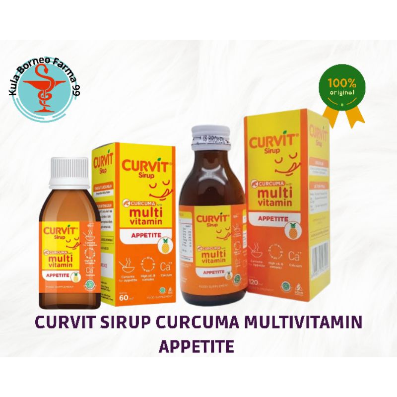 Jual Curvit Sirup Appetite 60 ml & 120 ml | Shopee Indonesia