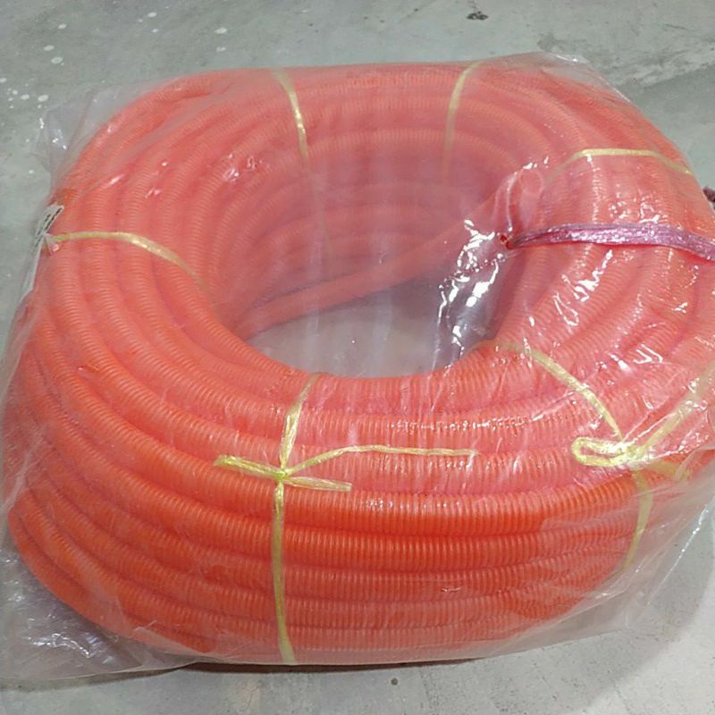 Jual selang air flexible oren/selang spiral 3/4 inch per roll | Shopee ...